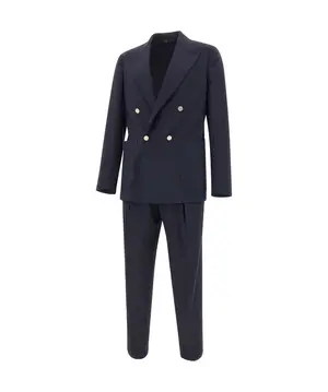 BRIGLIA 1949 Bolgheri Double-breasted Suit - Blue