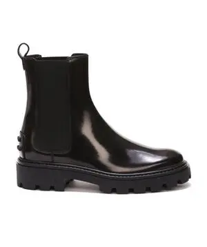 TOD'S Studded Chelsea Boots - Black