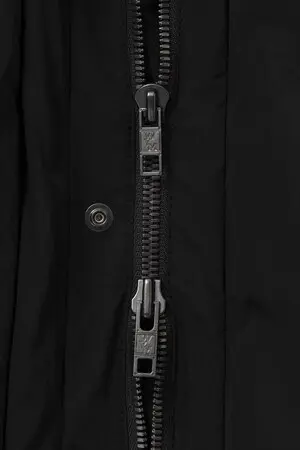 WOOYOUNGMI Goose Down Zip-up Jacket With Logo Detail - Black