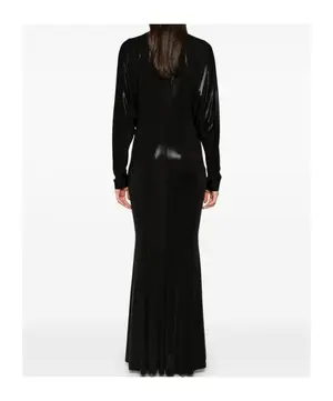 Norma Kamali V-neck Fishtail Dress