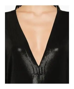 Norma Kamali V-neck Fishtail Dress
