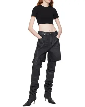 Alexander Wang Jacquard Cropped Top