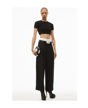 Alexander Wang Jacquard Cropped Top