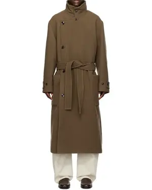 LEMAIRE Double-breasted Belted Coat