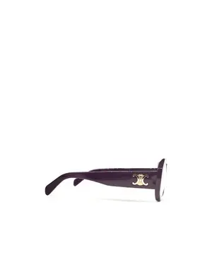 Celine Full-frame Flat Mirror Eyeglasses - Brown