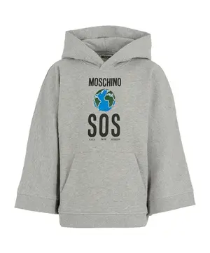 Moschino Long Sleeve Hooded Sweatshirt