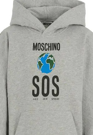 Moschino Long Sleeve Hooded Sweatshirt