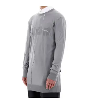 Dior Grey Knitted Round Neck Pullover
