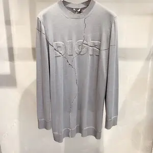 Dior Grey Knitted Round Neck Pullover