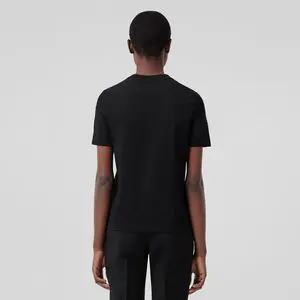 Burberry Embroidered Logo T-shirt - Black