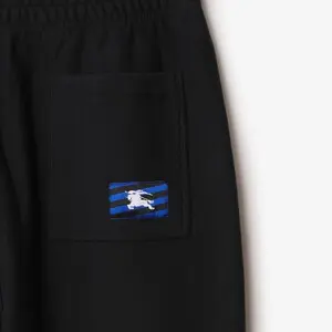 Burberry Equestrian Knight Cropped-leg Track Pants