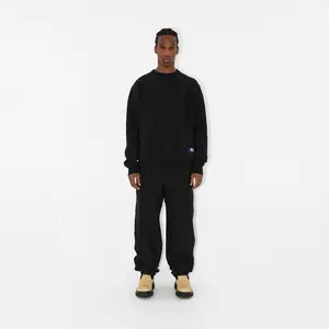 Burberry Equestrian Knight Cropped-leg Track Pants