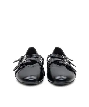 Michael Kors Buckled Slip-on Flat - Black