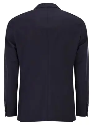 Hugo Boss Double-breasted Long-sleeved Jacket - Blue
