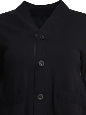Sacai Layered Knit Cardigan - Black