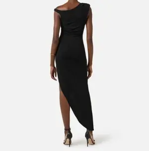 Elisabetta Franchi Draped Asymmetrical Midi Dress