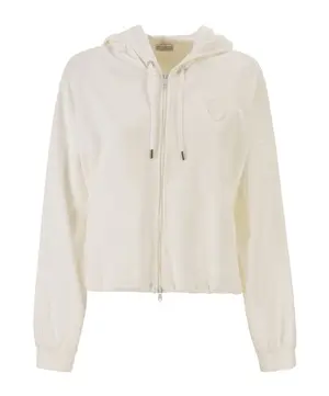 Brunello Cucinelli Logo Patch Zip-up Hoodie - No