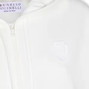 Brunello Cucinelli Logo Patch Zip-up Hoodie - No
