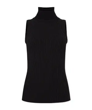 Dolce & Gabbana Ribbed Knit Turtleneck Vest