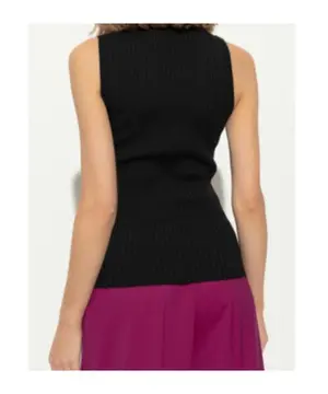 Dolce & Gabbana Ribbed Knit Turtleneck Vest