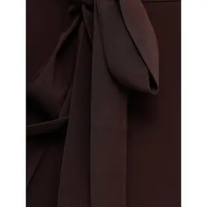 LEMAIRE Tie-detail Draped Midi Skirt - Fig