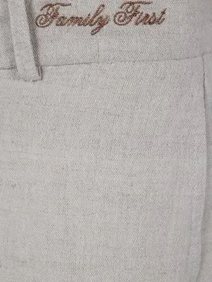 FAMILY FIRST Embroidered Logo Trousers - White