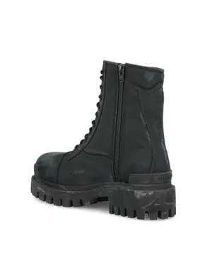 Balenciaga Strike Lace-up Combat Boots - Black