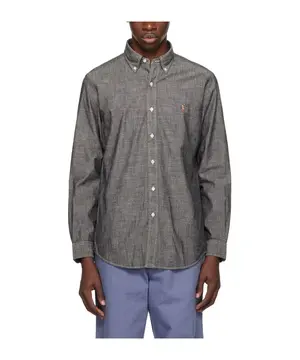 Polo Ralph Lauren Logo Long Sleeve Shirt - Gray