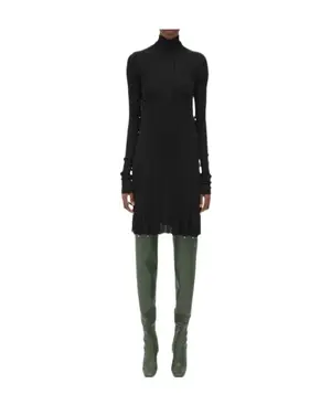Bottega Veneta Long-sleeved Pleated Dress
