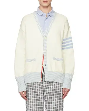 Thom Browne Hector Intarsia Cardigan