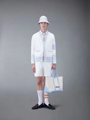 Thom Browne Hector Intarsia Cardigan