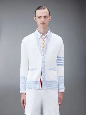 Thom Browne Hector Intarsia Cardigan