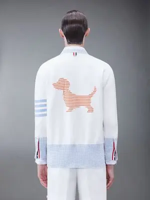 Thom Browne Hector Intarsia Cardigan