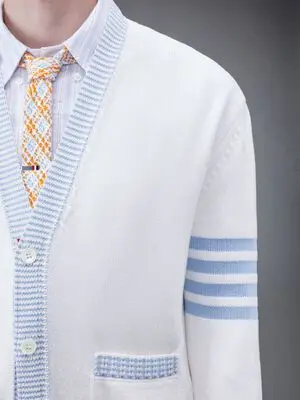 Thom Browne Hector Intarsia Cardigan
