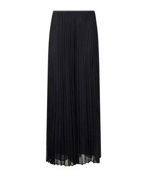 Emporio Armani Georgette Pleated Wide-leg Trousers