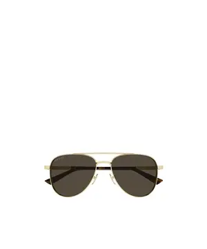 Gucci Aviator Frame Sunglasses - Brown