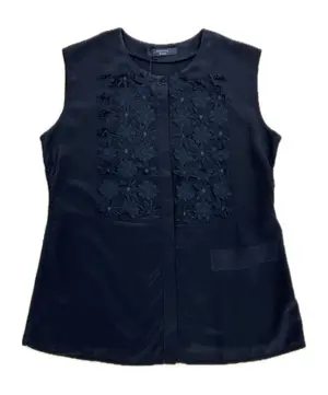 Max Mara Sleeveless Top With Graphic Pattern