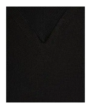 Saint Laurent V-neck Long-sleeve Dress