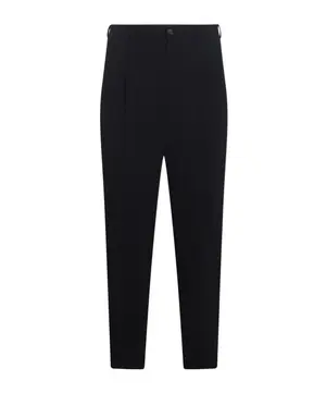 Giorgio Armani Single-pleat Tailored Trousers - Black