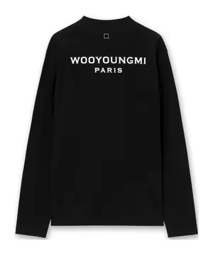 WOOYOUNGMI Logo Patch Crewneck T-shirt