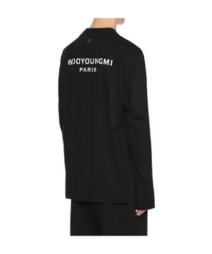 WOOYOUNGMI Logo Patch Crewneck T-shirt