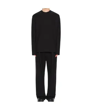 WOOYOUNGMI Logo Patch Crewneck T-shirt