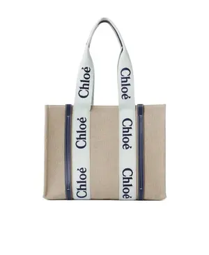 Chloé Medium Woody Tote Bag - Nude