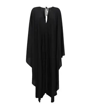 TOM FORD Asymmetrical V-neck Dress - Black