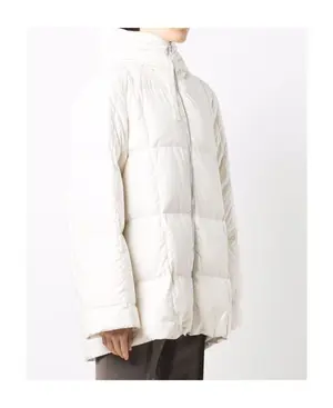 JIL SANDER Padded Zip-up Hooded Coat - Nude
