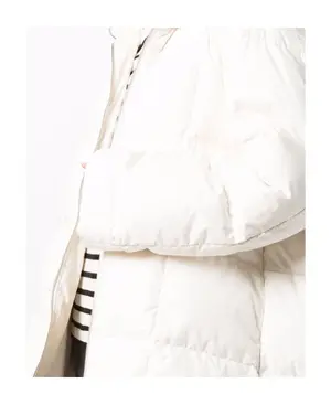 JIL SANDER Padded Zip-up Hooded Coat - Nude