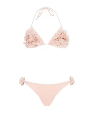 LA REVECHE La Reveche Shayna 3D Flower Bikini Nude