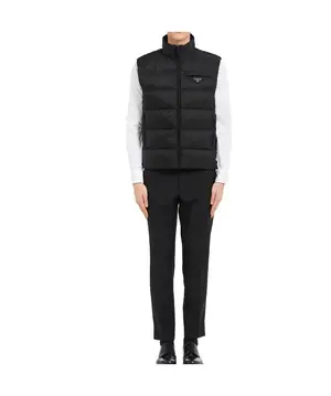 Prada Quilted Logo Gilet