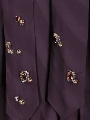 Dries Van Noten Embellished Tie Neck Shirt