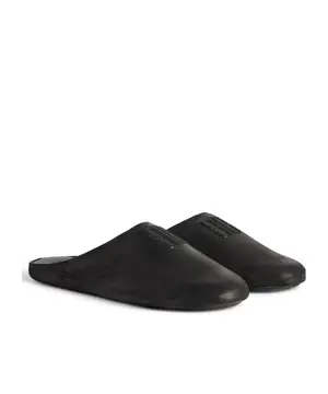 Balenciaga Château Flat Mules - Black